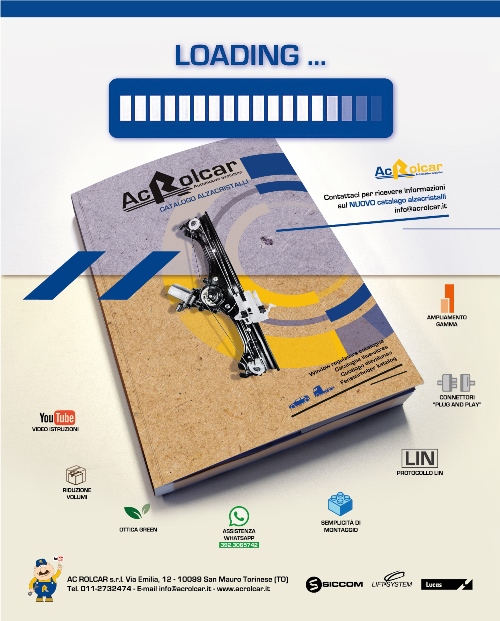 Il nuovo catalogo alzacristalli di Ac Rolcar - Portale Inforicambi.it