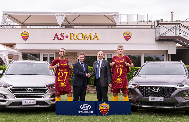 Hyundai nuovo main sponsor della squadra di calcio AS Roma - Portale ...
